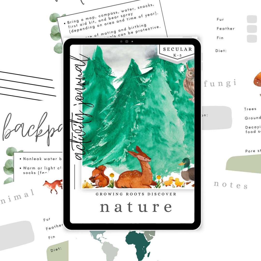 Nature Journal for Kids Digital PDF Download Nature Study and Guide ...