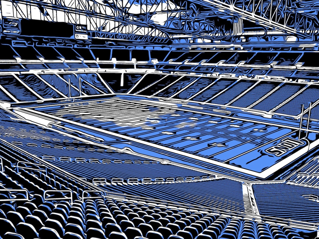 Detroit Lions Ford Field Poster - Etsy