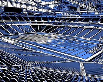 FORD FIELD GLOSSY Poster Picture Photo Detroit Downtown Lions Calvin ...