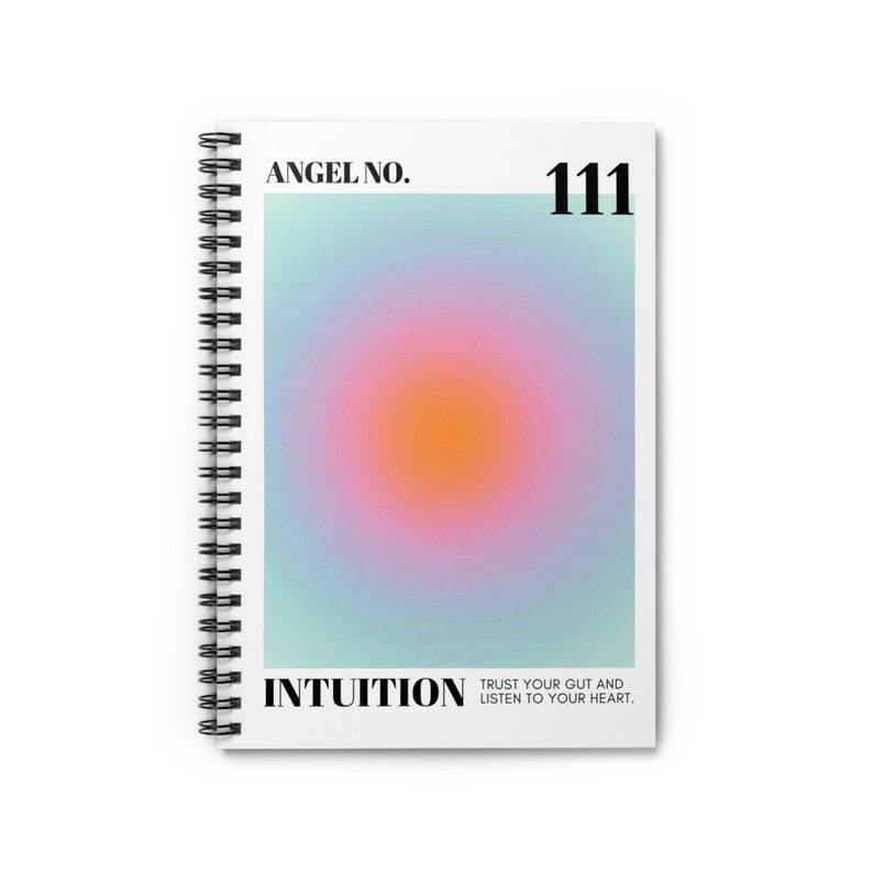 Aesthetic Notebook Angel Number Notebook Aura Notebook Trendy Spiral ...