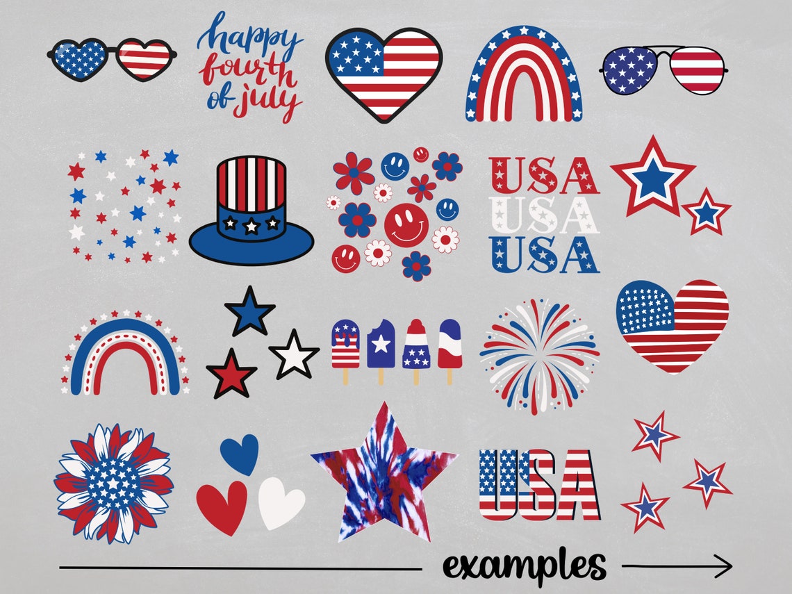 Retro SVG 4th of July PNG Fourth of July SVG Independence - Etsy