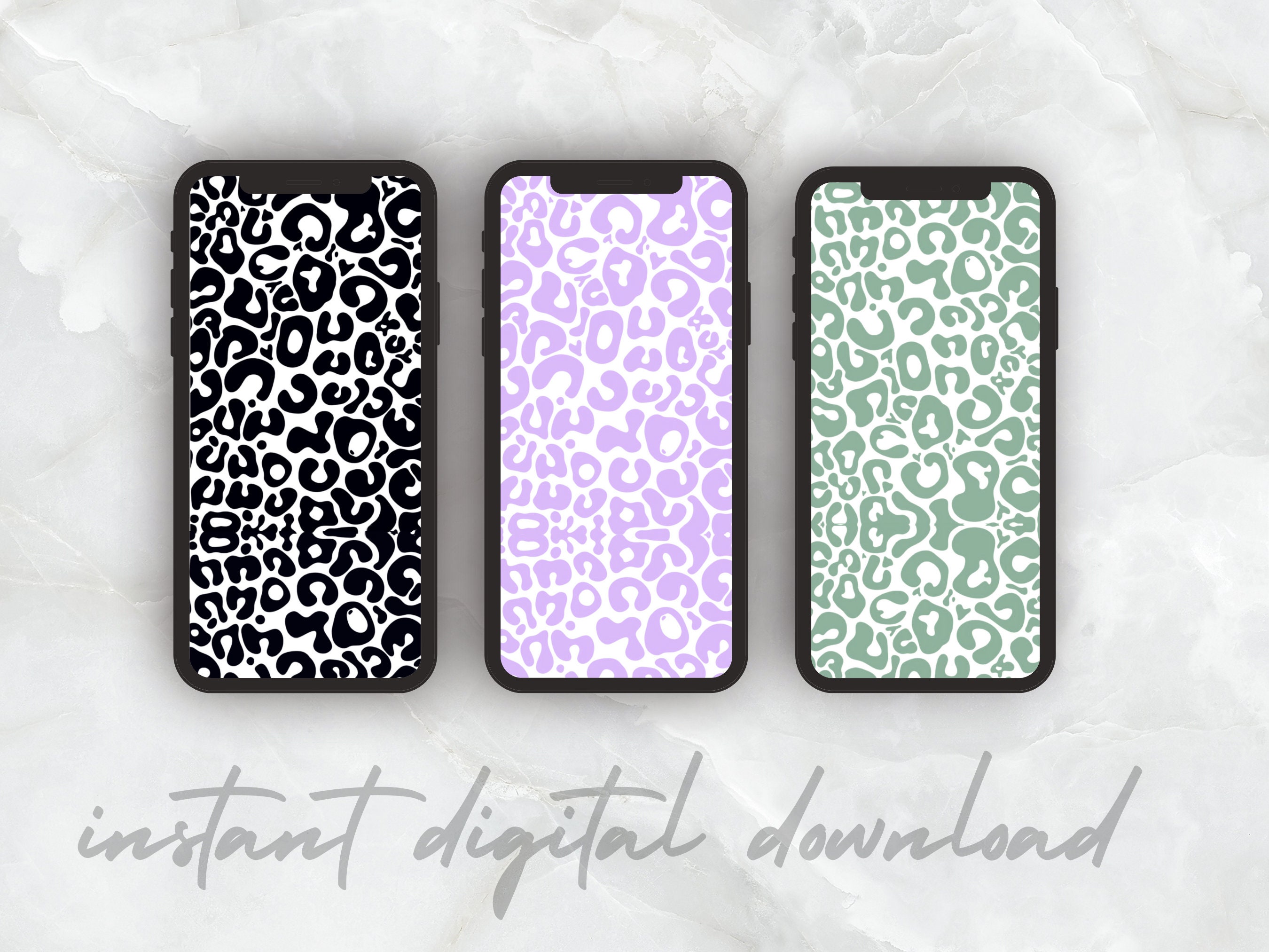 IPhone Wallpaper Trendy Phone Wallpaper Animal Print - Etsy