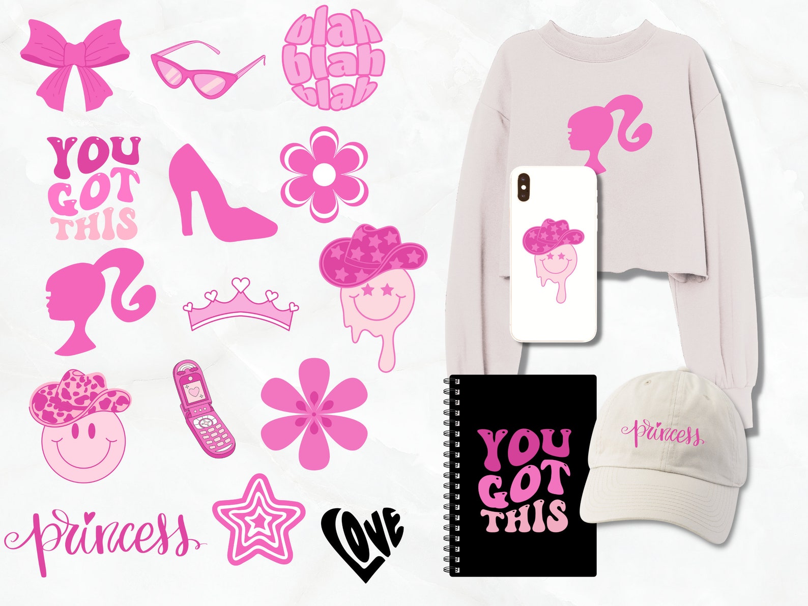 Retro SVG, Groovy SVG, Pink Png, Barb Svg, Girly Svg, Trendy Clipart ...