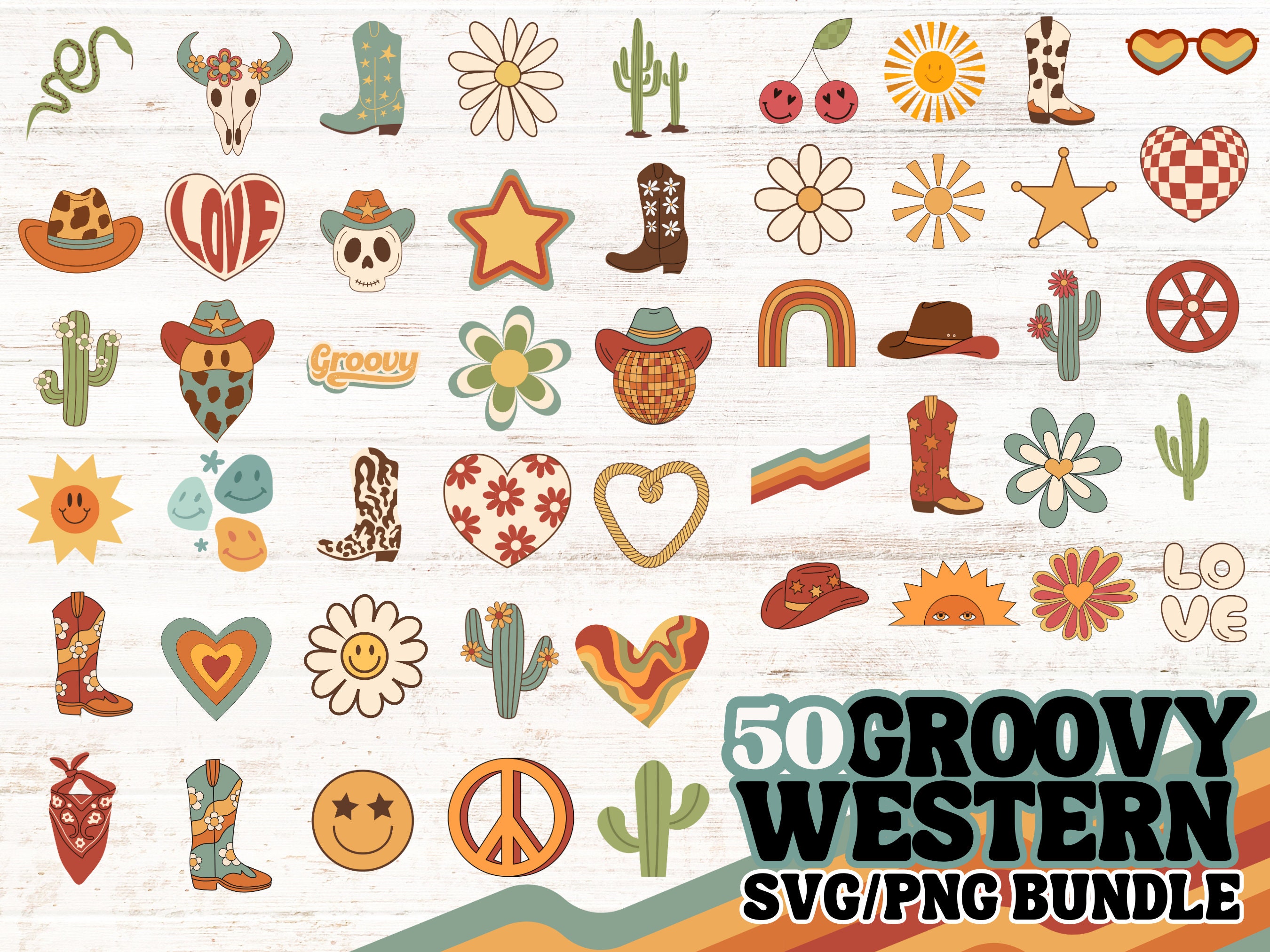 Retro SVG, Western SVG, Groovy SVG, Cowboy Svg Cowgirl Png, Country Svg ...