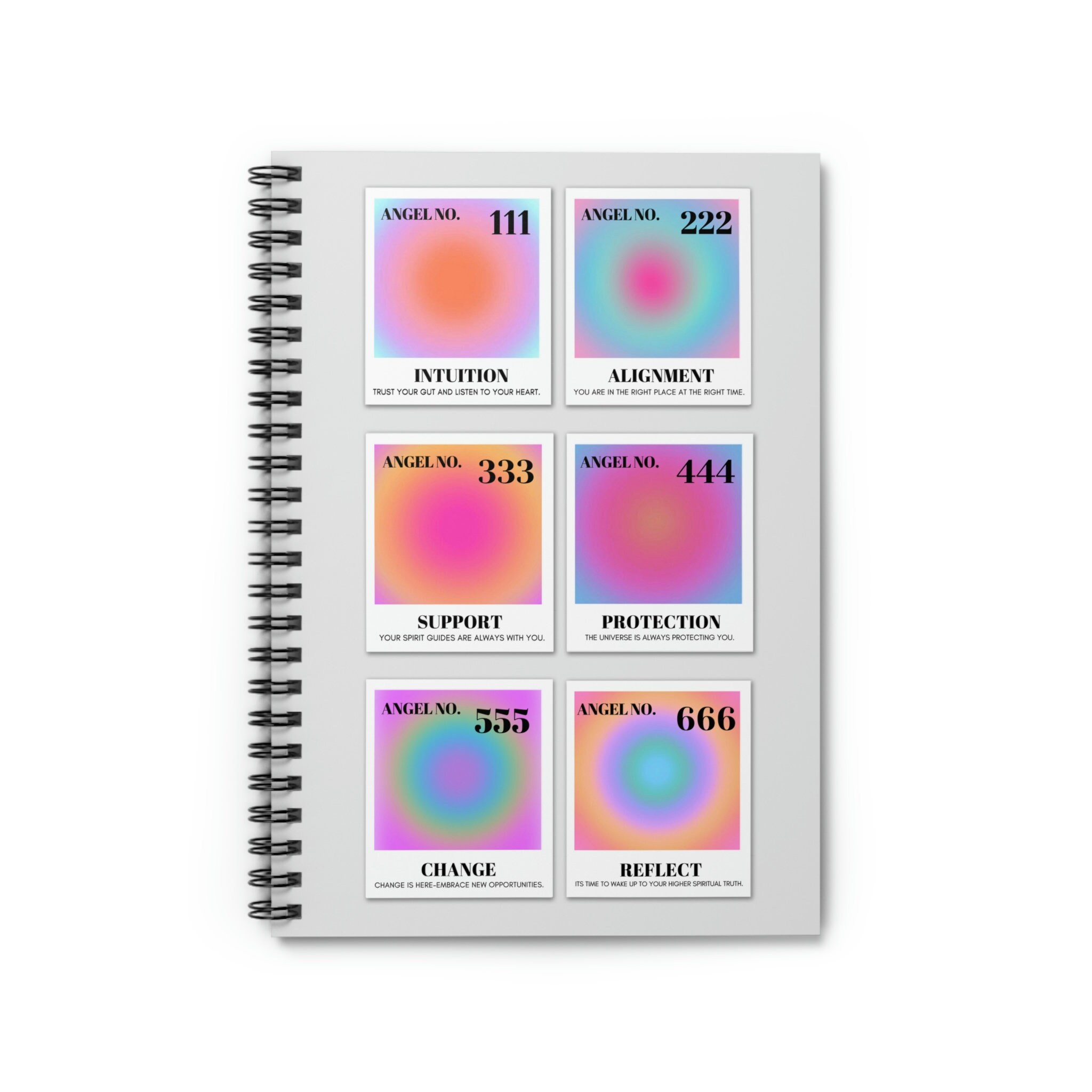 Trendy Aesthetic Angel Numbers Aura Gradient Spiritual Spiral - Etsy