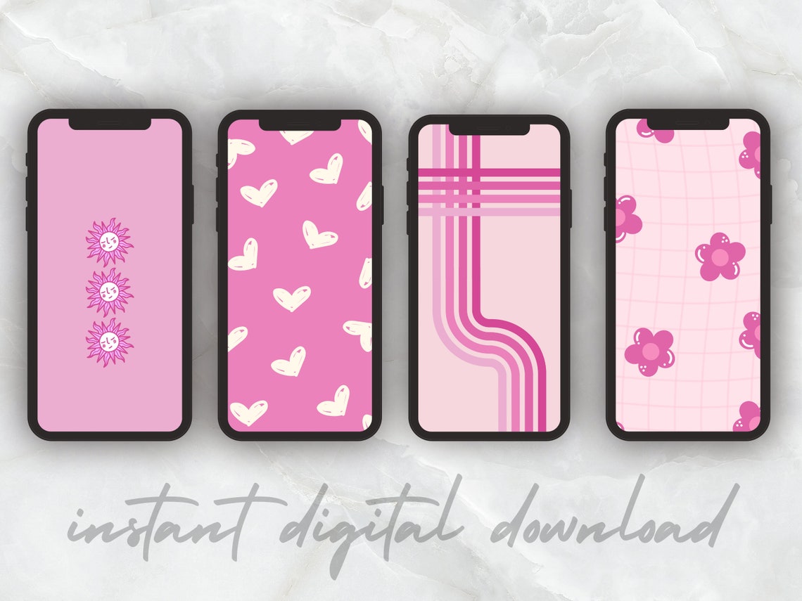 IPhone Wallpaper, Aesthetic Trendy Retro Phone Wallpaper, Boho ...