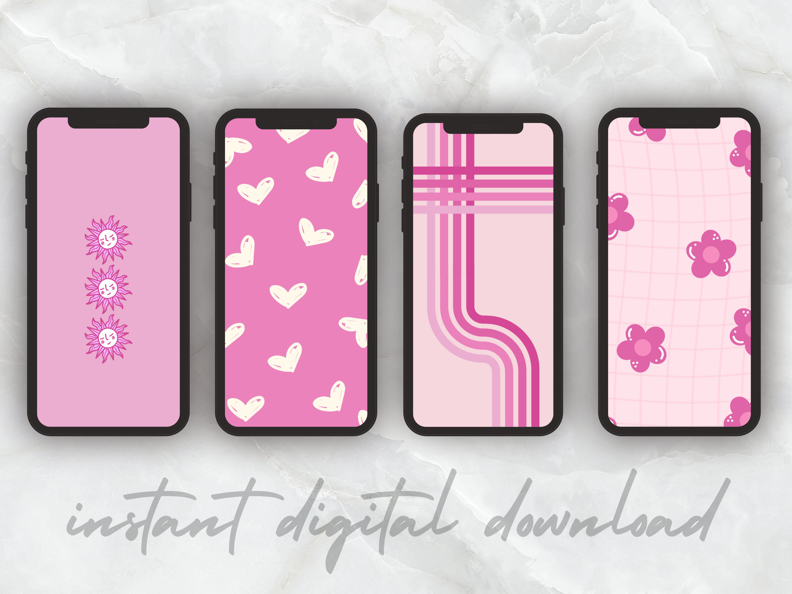 IPhone Wallpaper, Aesthetic Trendy Retro Phone Wallpaper, Boho ...