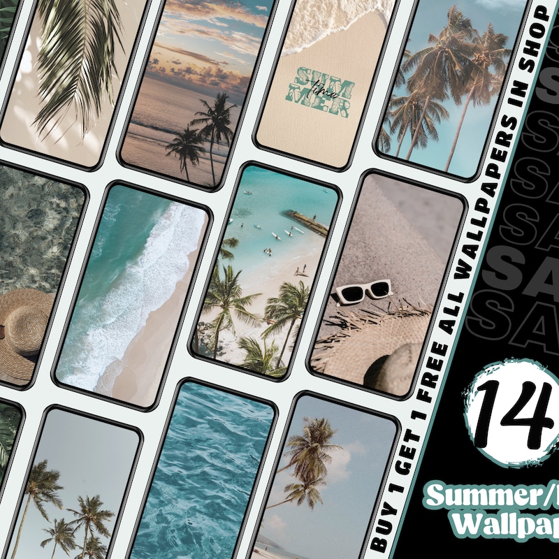 Boho Beach Wallpaper - Etsy