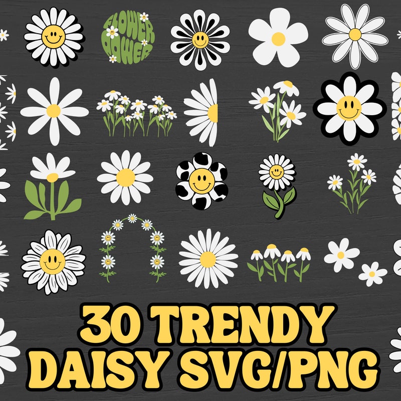 Retro Daisy - Etsy