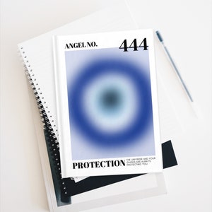 Journal Trendy Aesthetic Angel Numbers Aura Spiritual 444 Notebook ...