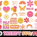 Retro Svg Bundle, Groovy Svg, Summer Svg, Trendy Svg, Beach Png, Summer ...