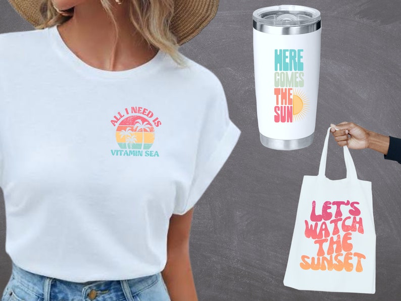 Retro Svg Bundle, Groovy Svg, Summer Svg, Trendy Svg, Beach Png, Summer ...