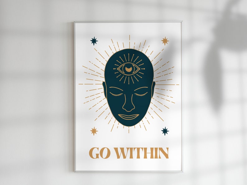 Trendy Spiritual Aesthetic Wall Art Posters Set of 3, Spiritual ...