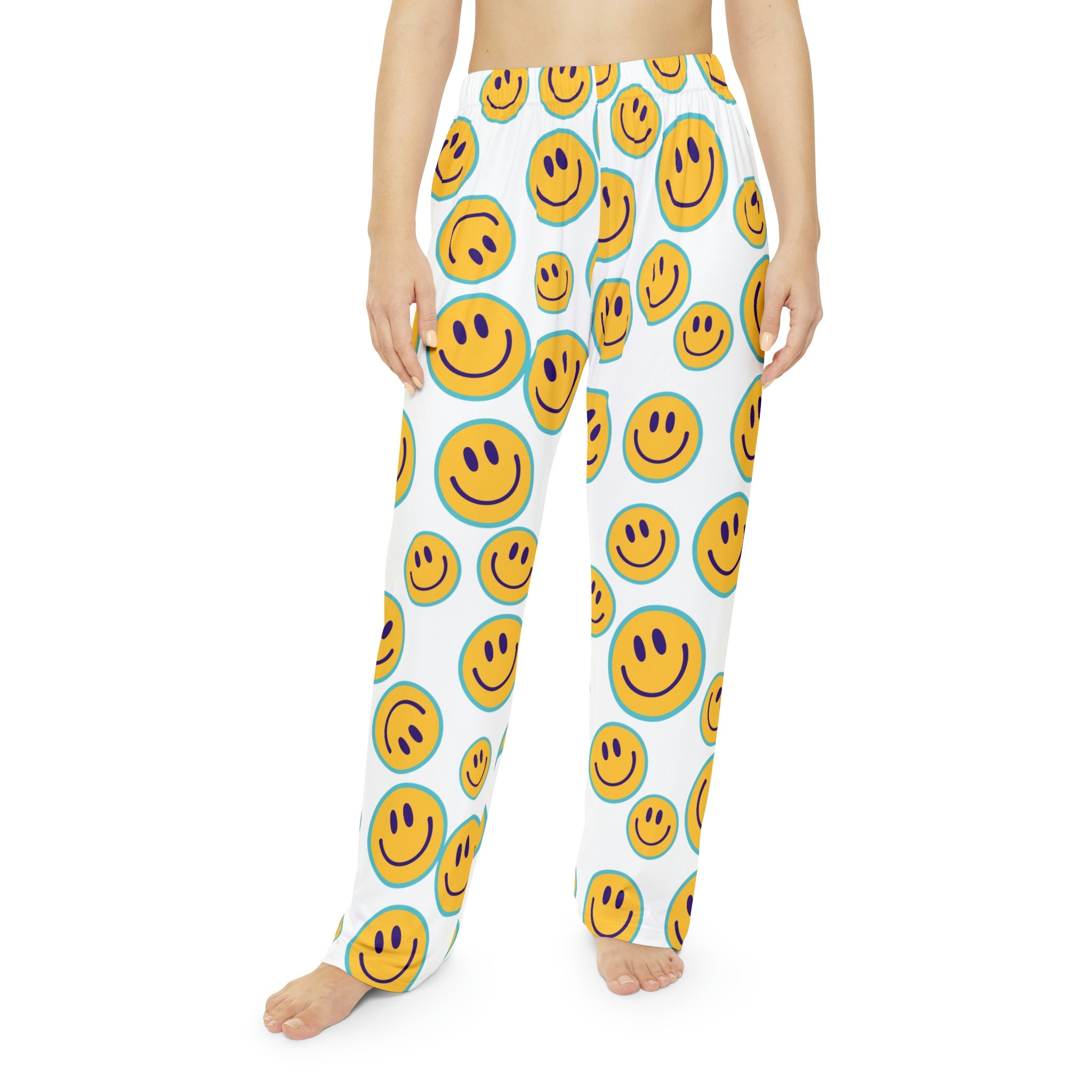 Smiley Pajama Pants Pajama Pants Lounge Pants - Etsy Canada