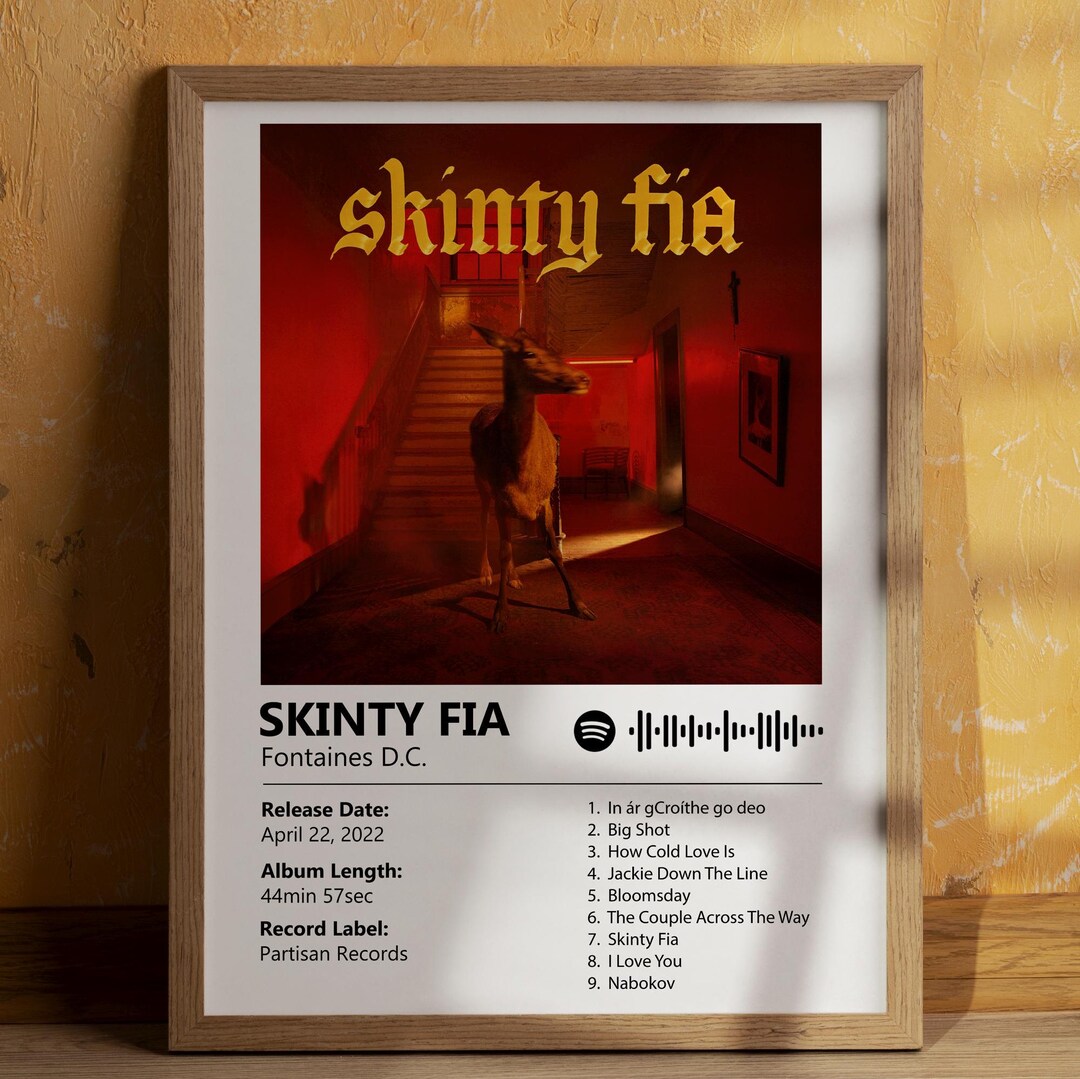 DIGITAL DOWNLOAD Fontaines D.C. "skinty Fia" Album Poster | 18" X 24 ...