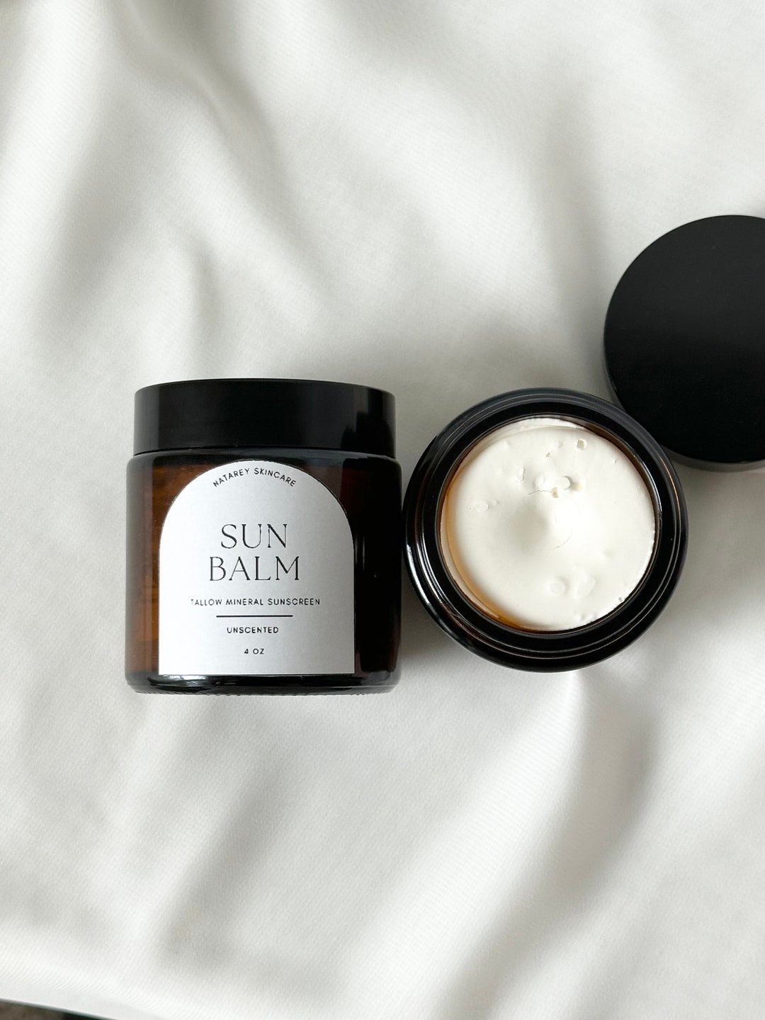 4 Oz Tallow Mineral Sun Block Sun Screen SPF 30// Moisturizing Non ...