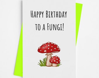 Mushroom Dad Card - Etsy