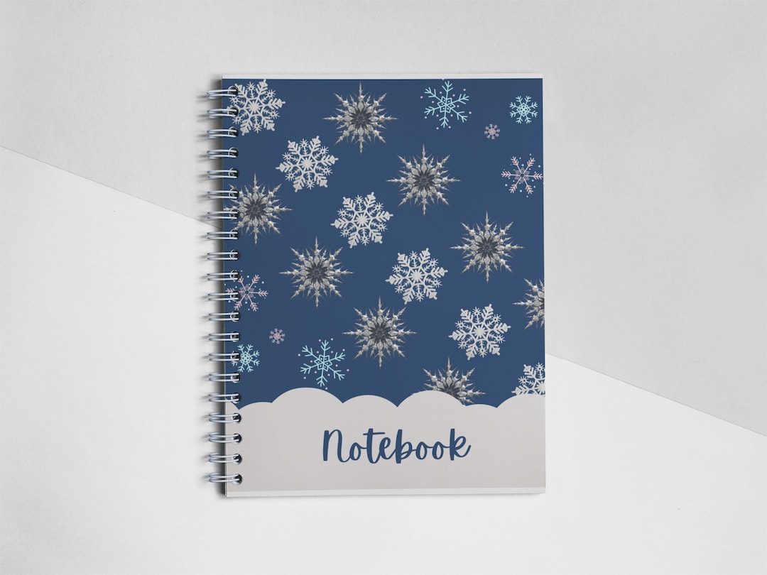 PRINTABLE Christmas and Holidays Notebook for December, Snowflakes ...