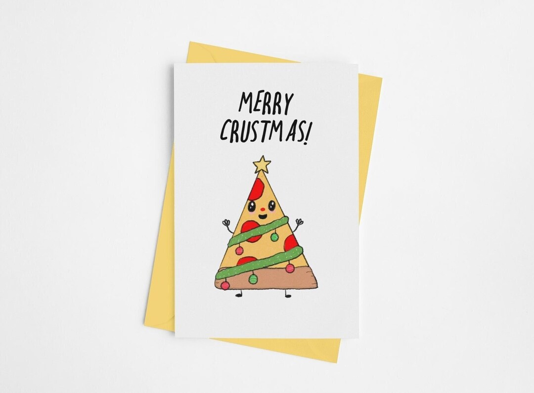 PRINTABLE Merry Crustmas Merry Christmas Christmas Card - Etsy