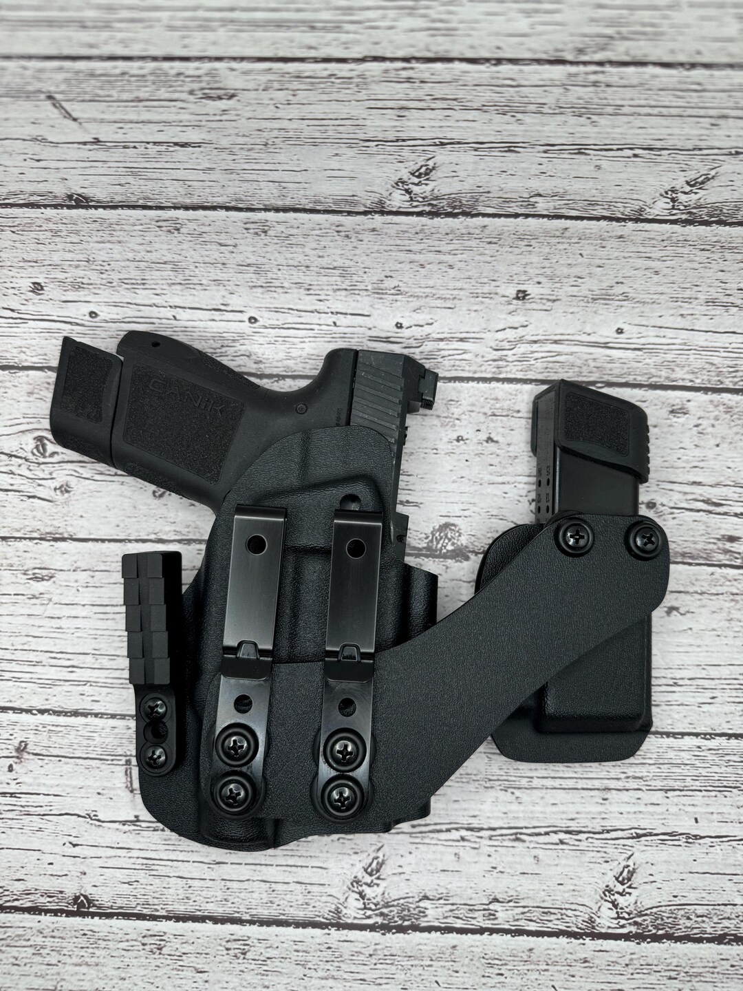 Dnzholsters Kydex Holsters Canik Mete MC9L Olight PL Mini 2 ...