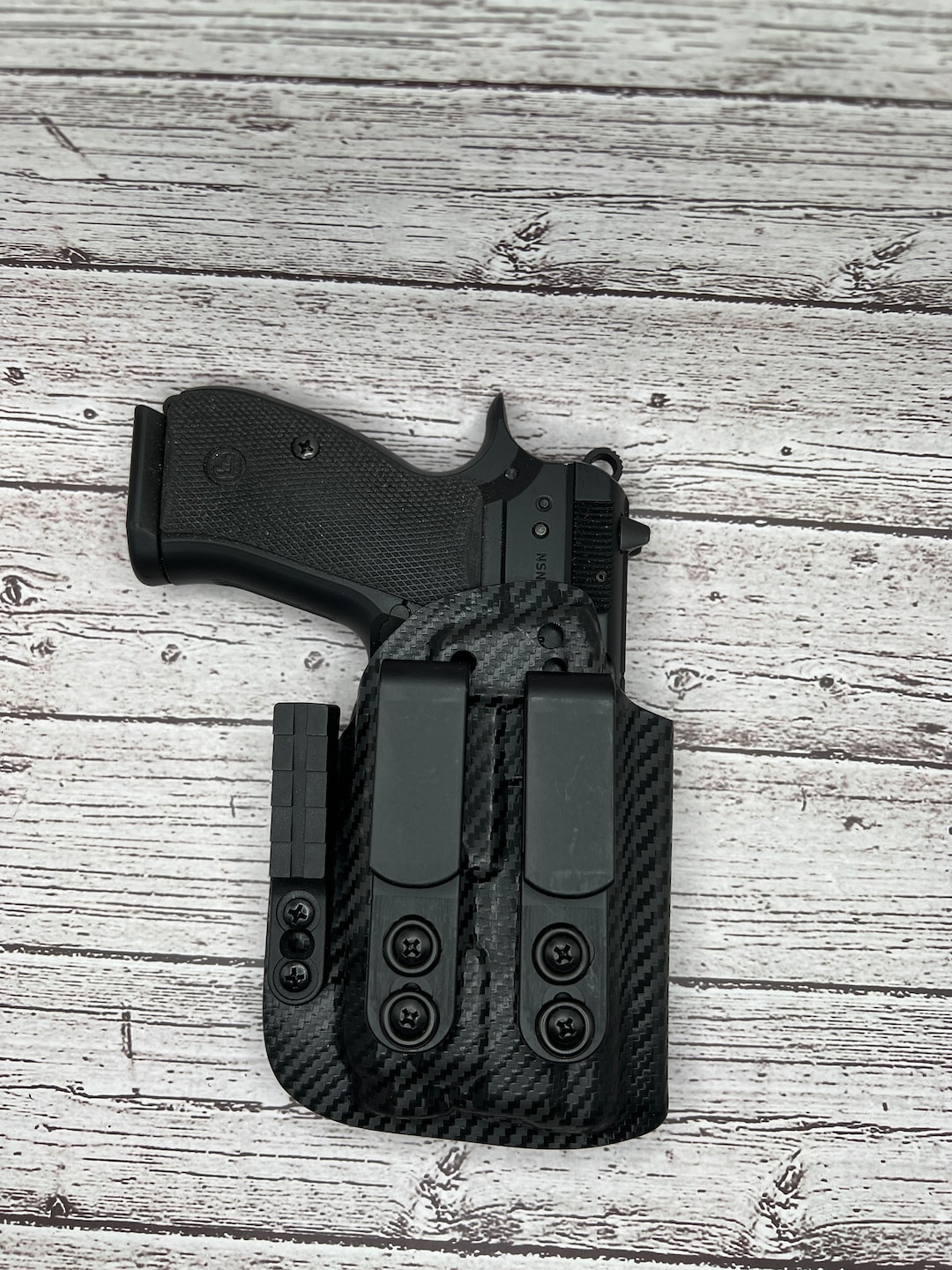 Dnzholsters Kydex CZ 75 P01 Light Bearing Holster IWB. - Etsy