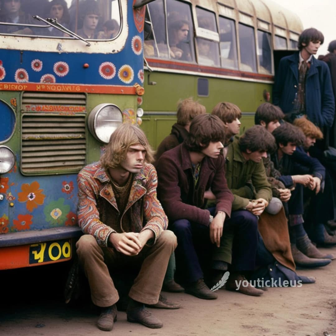 MAGIC BUS Original AI Art Instant Digital Download Printable Art Wall ...