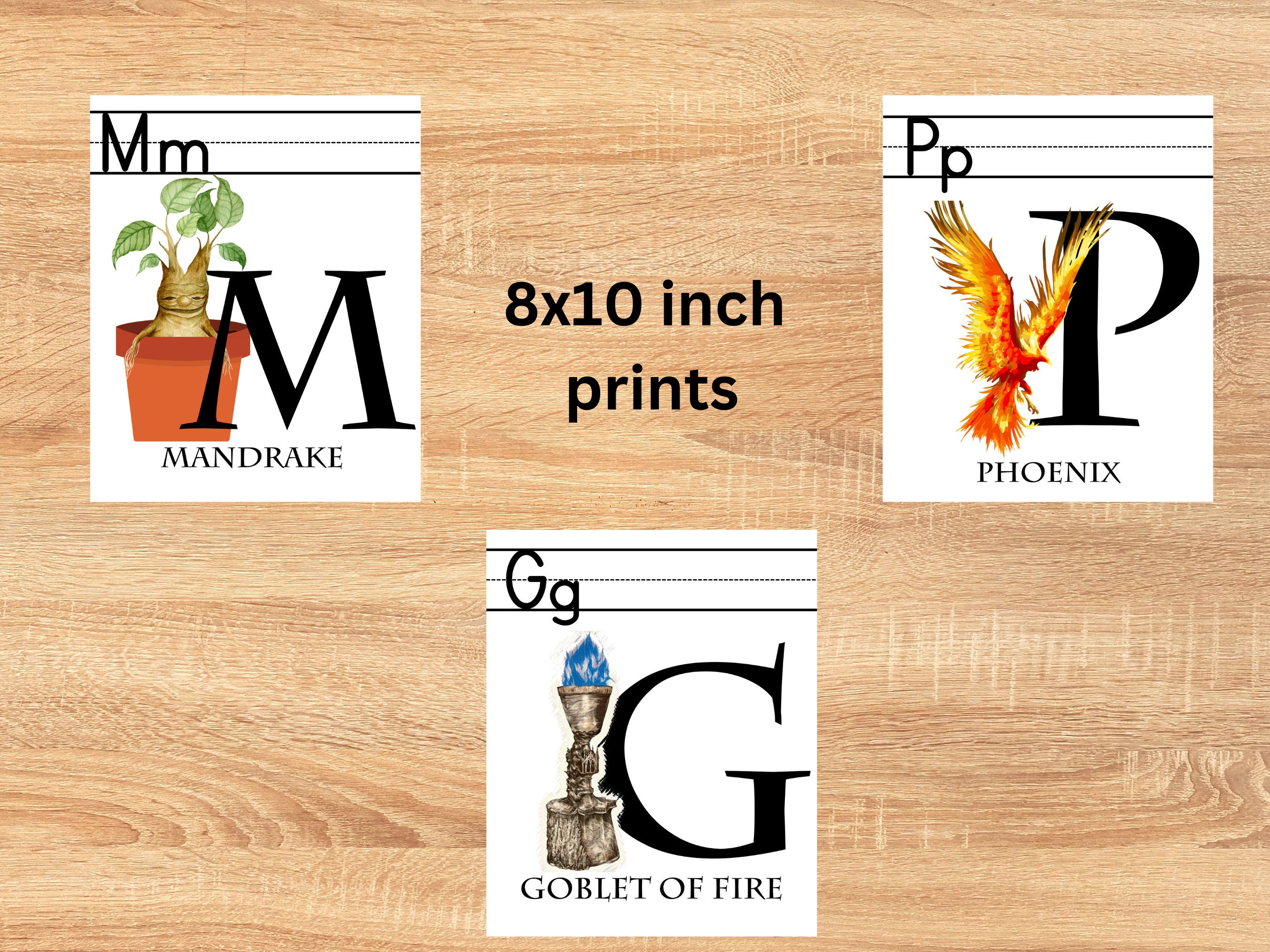 HP Themed Alphabet Classroom Poster Prints // Instant Download ...