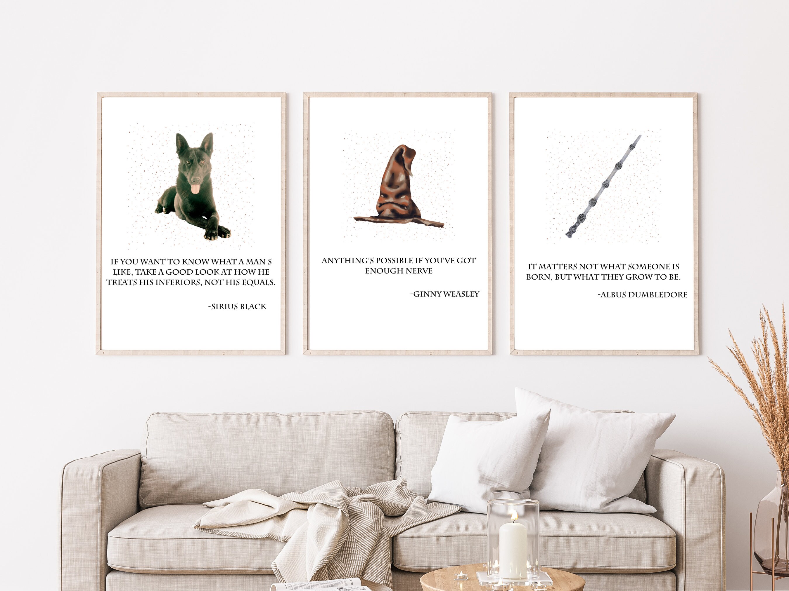 HP Wizarding Inspirational Quotes // Printable Wall Art // - Etsy