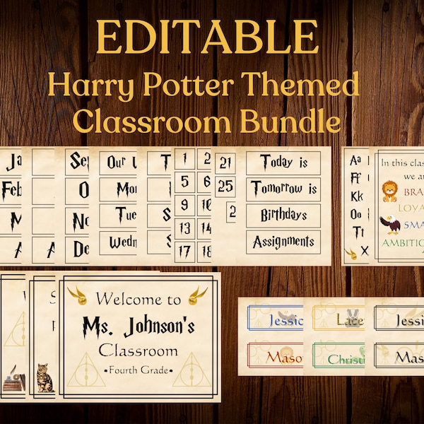 Harry potter classroom - Etsy