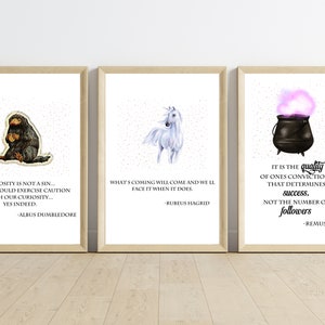 HP Wizarding Inspirational Quotes // Printable Wall Art // Instant ...