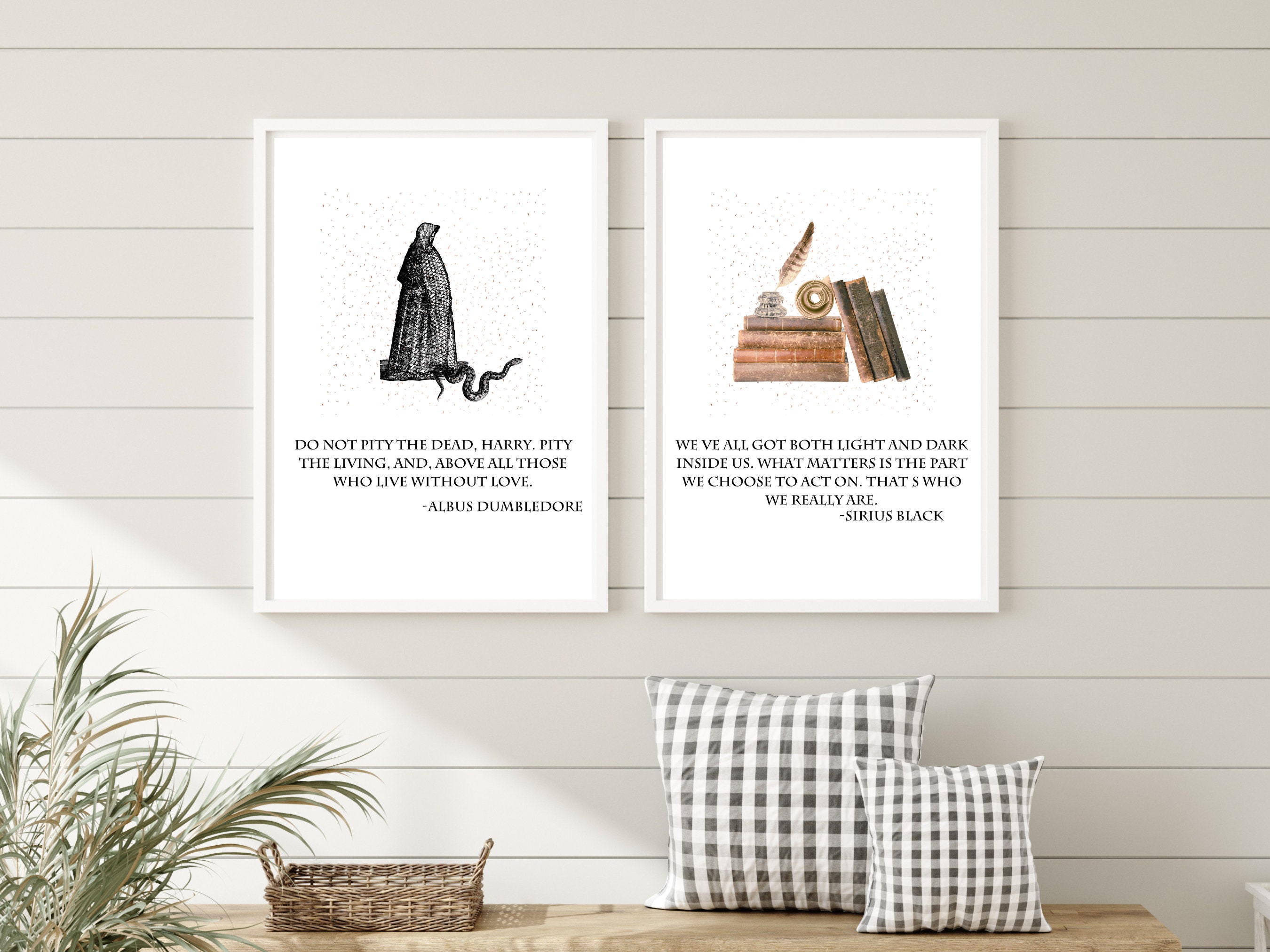 HP Wizarding Inspirational Quotes // Printable Wall Art // - Etsy