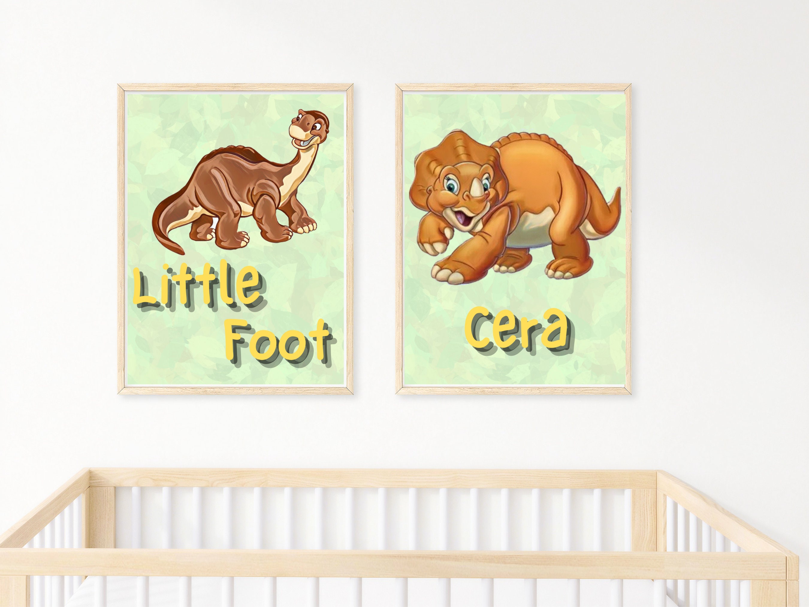 EDITABLE // Personalized Land Before Time Nursery Art // Instant ...