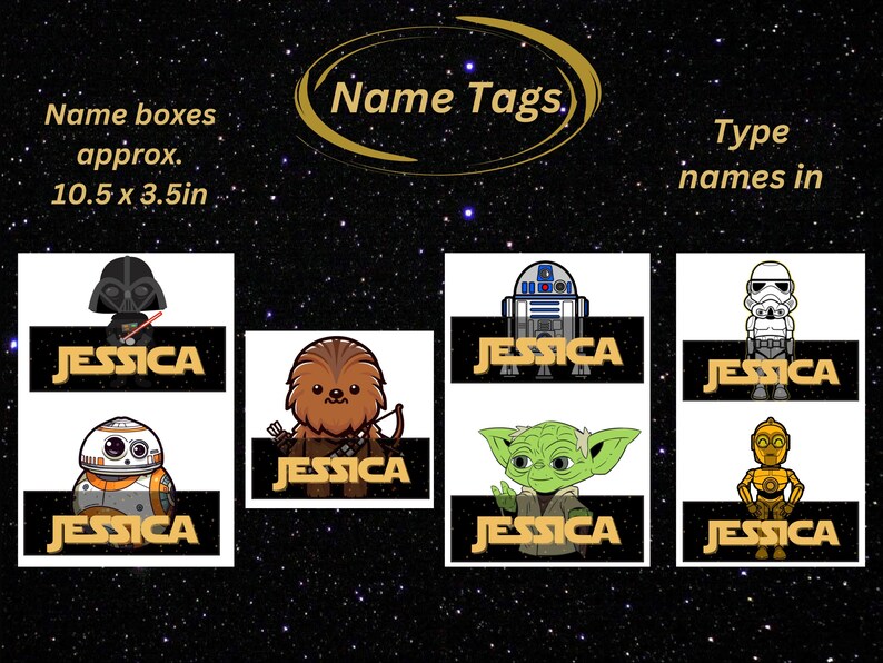 EDITABLE // Personalized Star Wars Theme Classroom Bundle // Instant ...