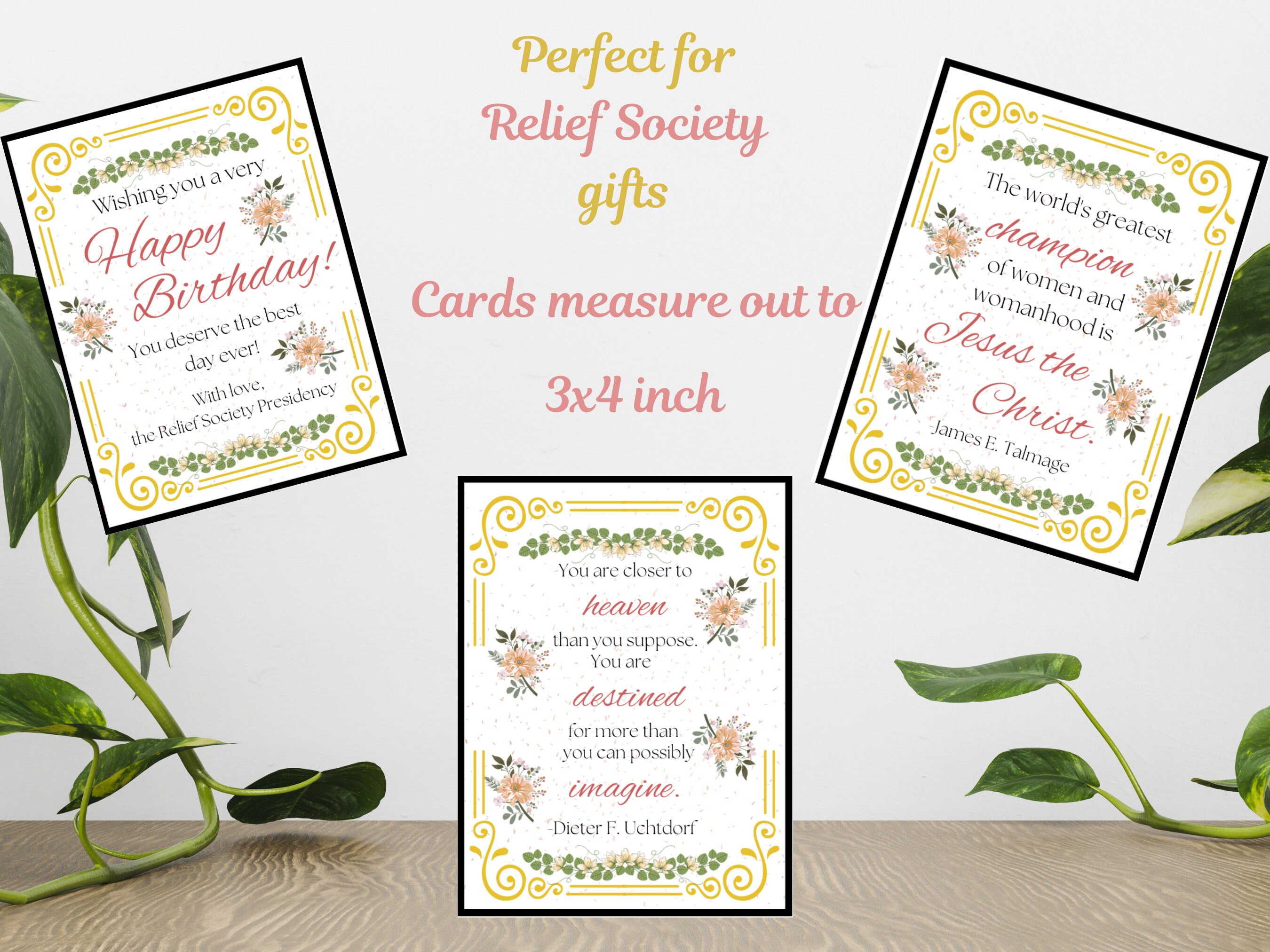 LDS Relief Society Gift Tags // Instant Download // Printable - Etsy