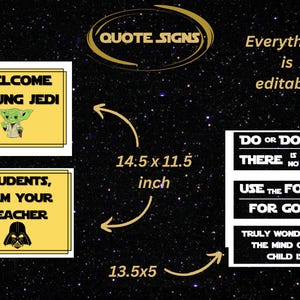 EDITABLE // Personalized Star Wars Theme Classroom Bundle // Instant ...