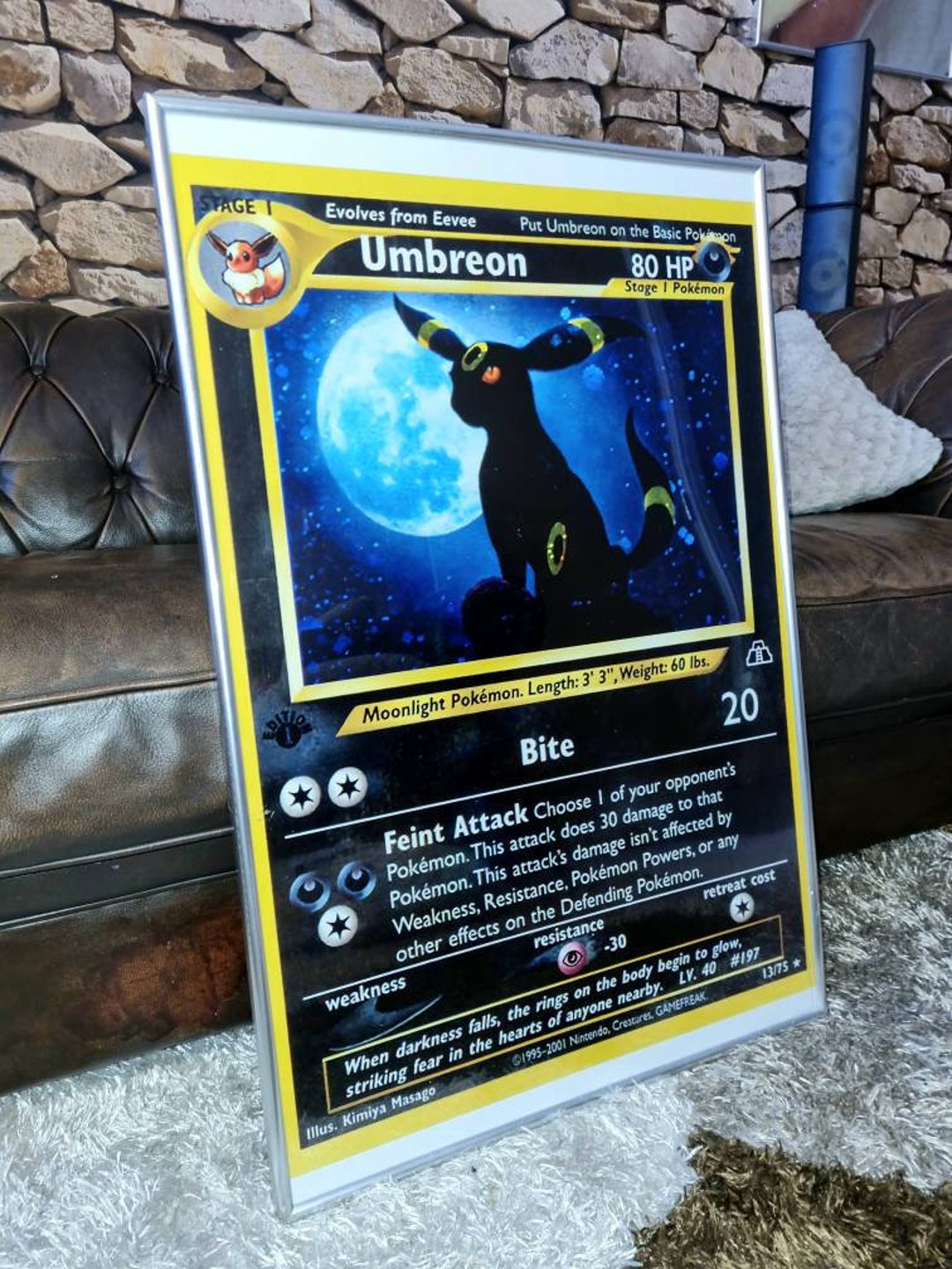 UMBREON 1ST EDITION Neo Discovery 20×30 Poster Massive UHQ - Etsy