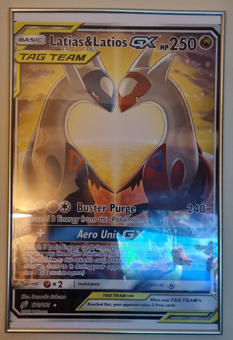 Latias & Latios GX Massive UHQ 20×30 Beatiful - Etsy