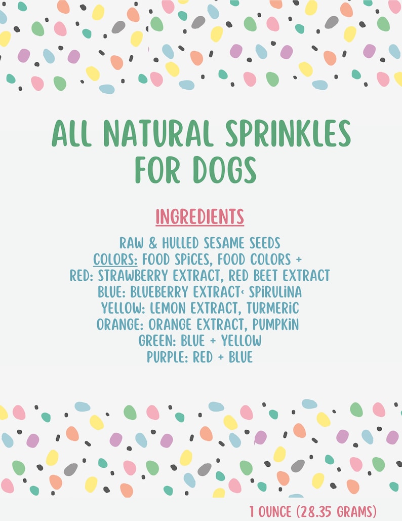 Dog Sprinkles Edible - Etsy
