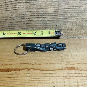 Hand Forged Twist Keychain - Etsy