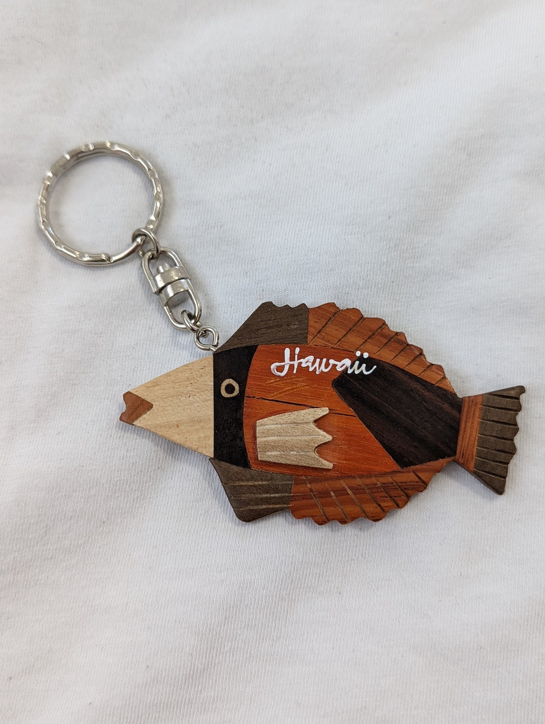 Hawaii Keychain, Hawaiian Souvenir Keychain, Wooden Keychain ...