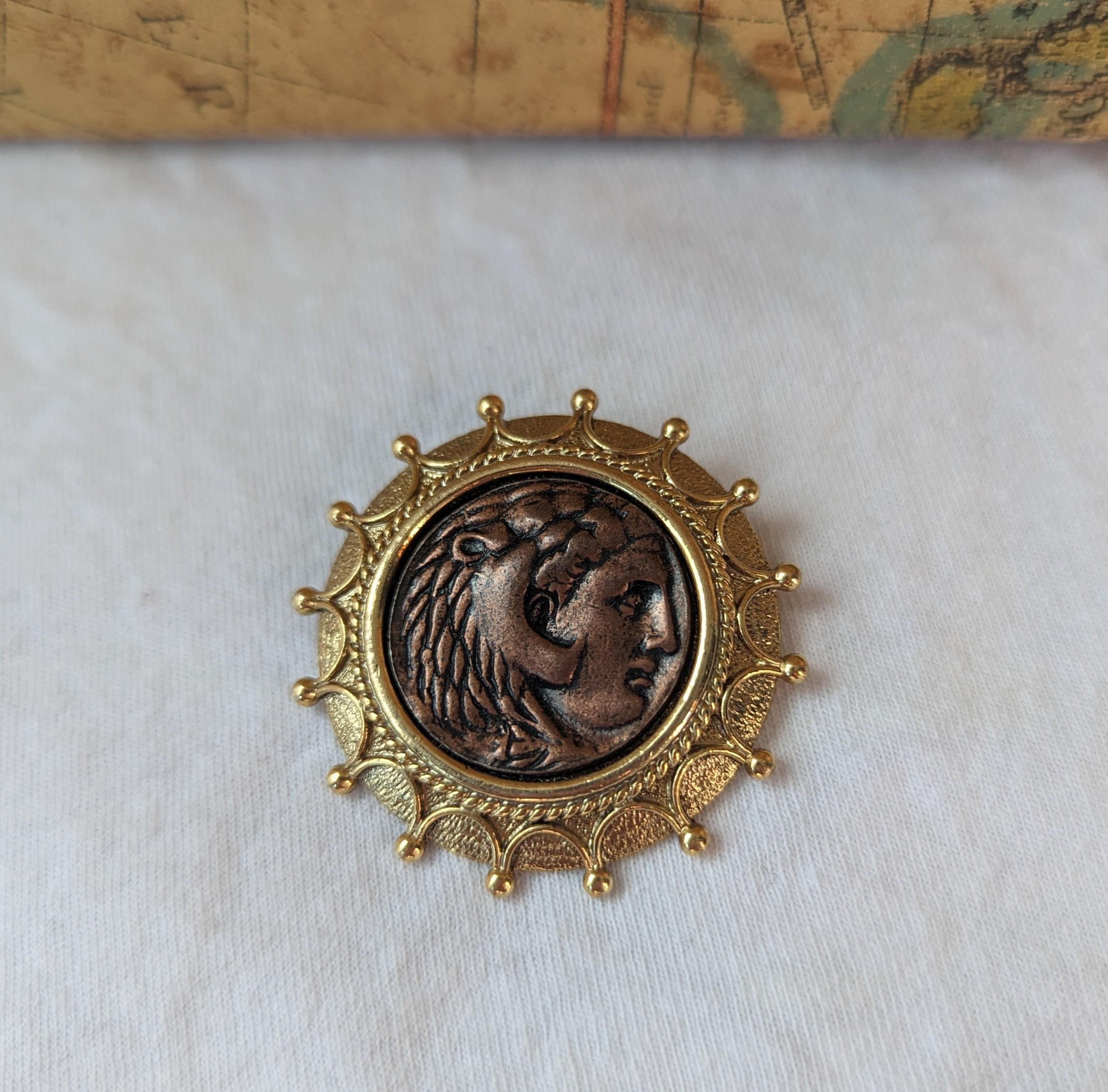 Alexander the Great Brooch Ancient Greek Replica Brooch Pin - Etsy