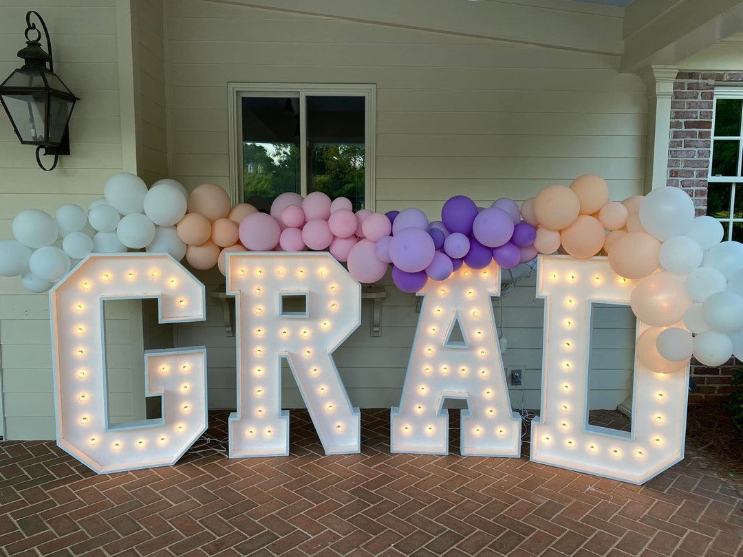 4 Ft Large Wooden Marquee Letters With Lights Bulbs - Etsy