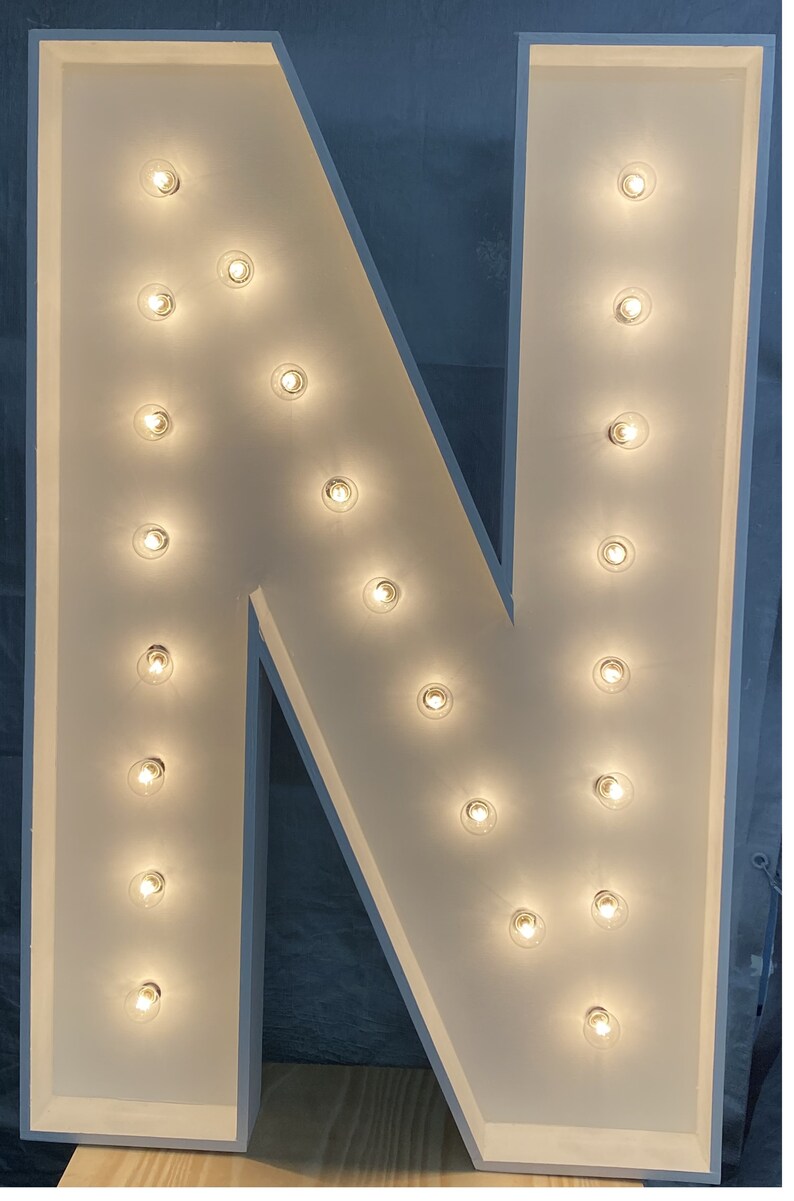 4 Ft Large Wooden Marquee Letters With Lights Bulbs - Etsy