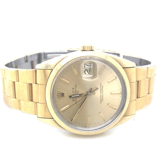 ROLEX watch Oyster perpetual date 1550 vintage Automa… - Gem