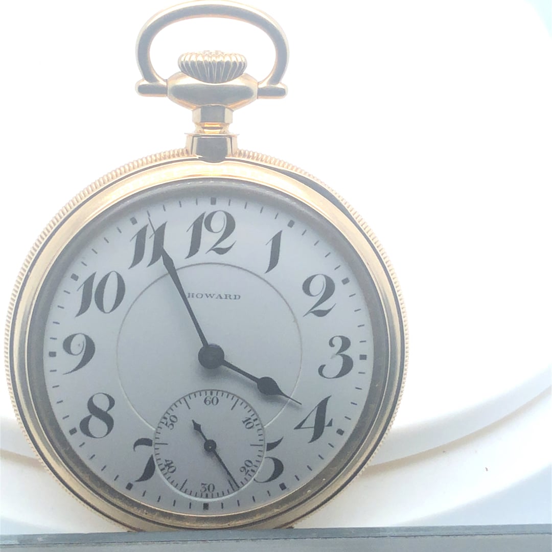 Vintage Howard 14k Yellow Gold 52mm 21jewel Pocket Watch 1910 in ...