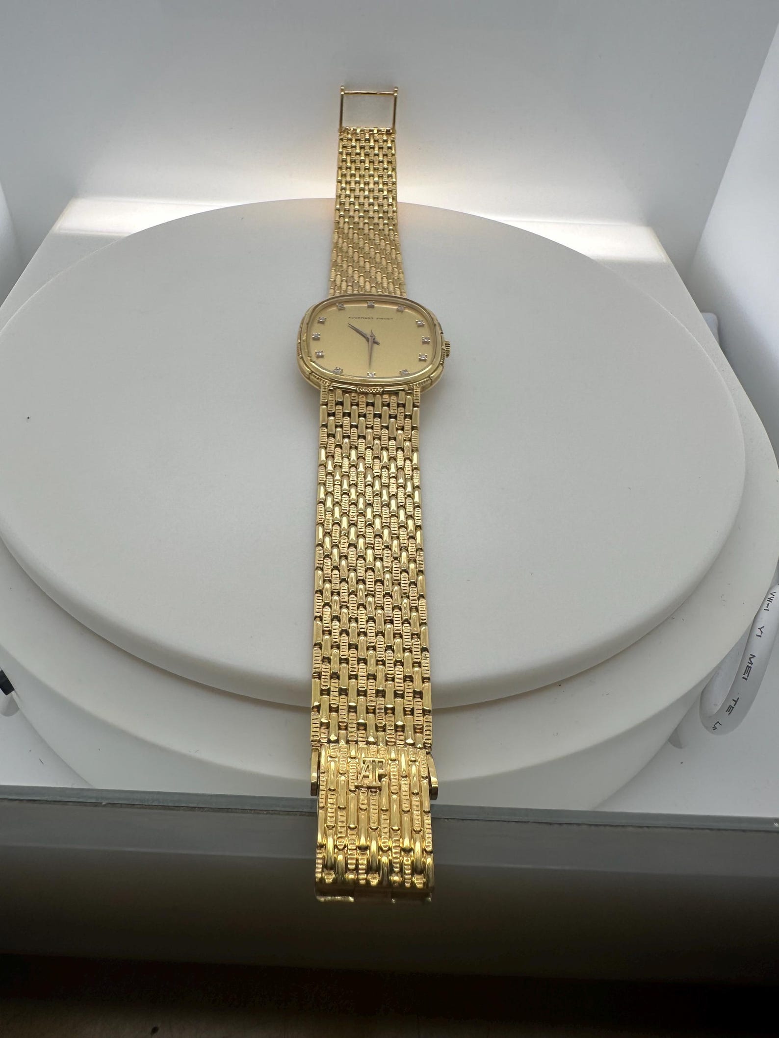 Vintage Audemars Piguet Cobra Watch: 18K Yellow Gold, Diamond Dial - Etsy