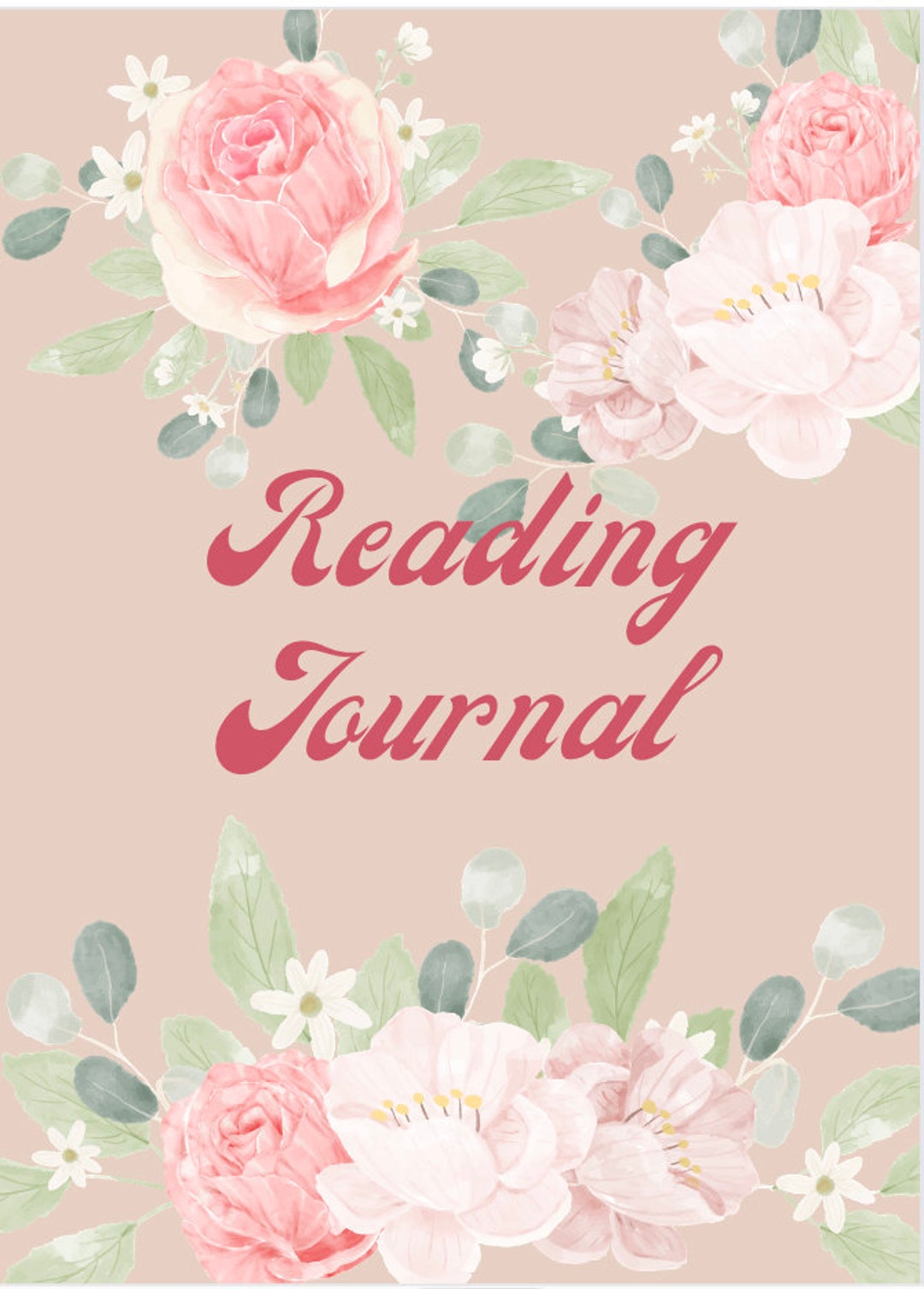 Fancy Reading Log - Etsy