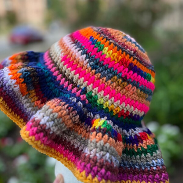 Multi Color Hat - Etsy