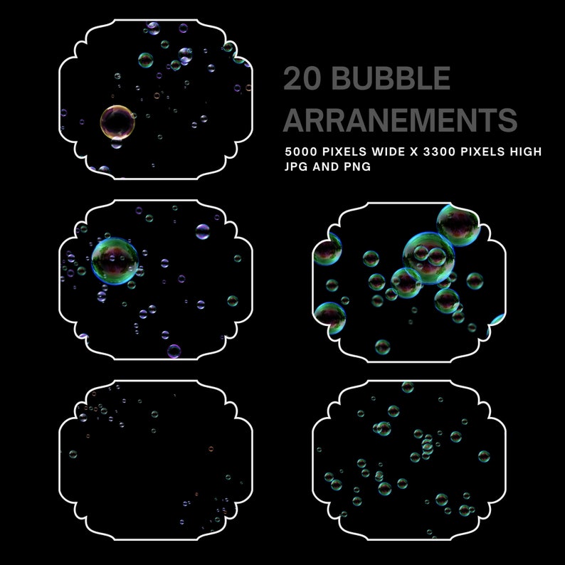 Bubble Overlays - Etsy