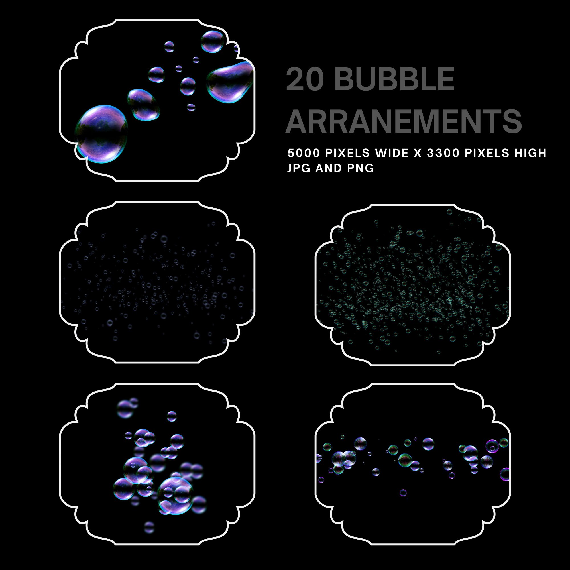 Bubble Overlays - Etsy